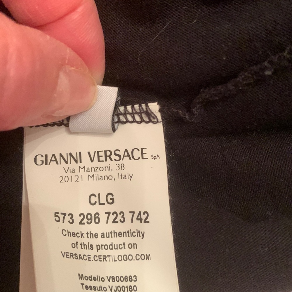 Versace Collection Black/Gold Medusa Logo.Men T-Shirt. - Gem